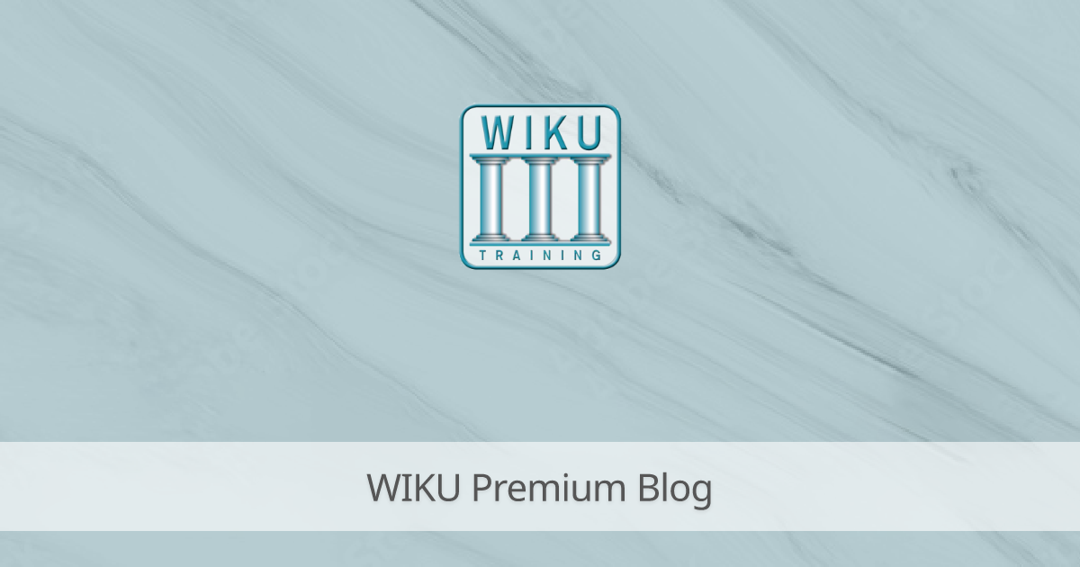 WIKU Premium Blog | WIKU Training